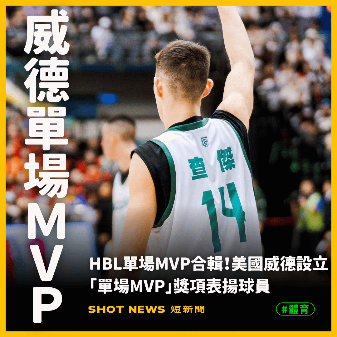 HBL單場MVP合輯！威德贈獎鼓勵球員